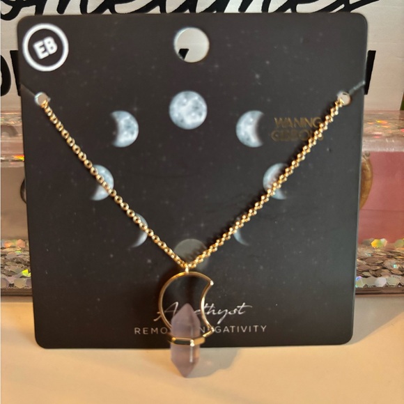 EARTHBOUND | Jewelry | Nwt Earthbound Gold Necklace With Purple Pendant ...